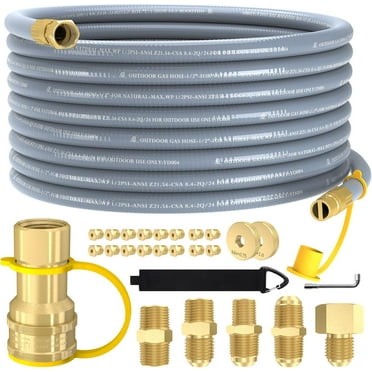 3/8 Inch Propane Lp Hose Natural Gas Quick Disconnect Connect Fittings ...