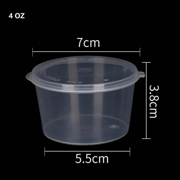 4 Oz Plastic Containers Lids