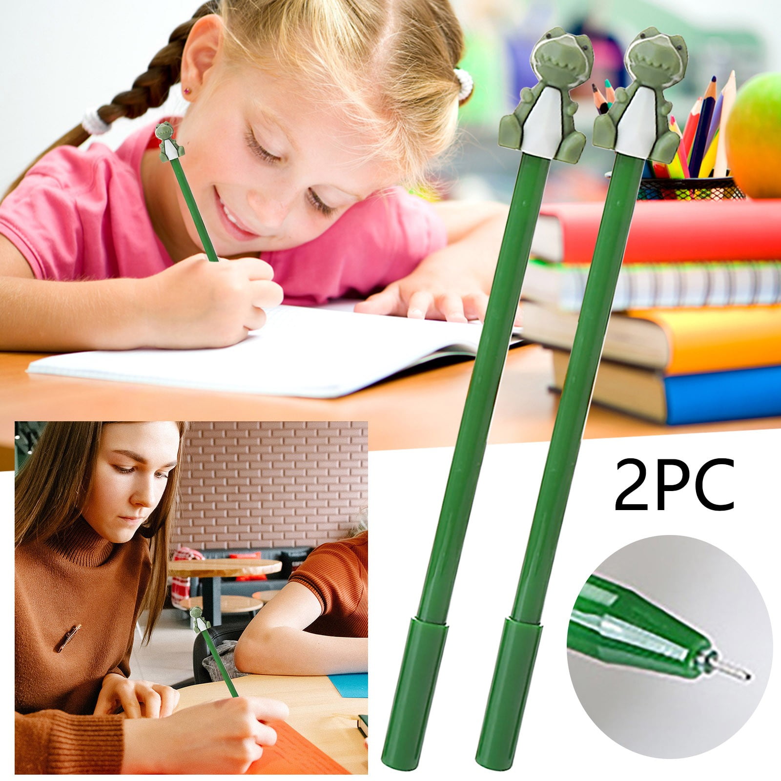 NQWZTIU Candy Cane Scented Gel Pens 2 Packs Of 3D Animal Shaped Cartoon ...