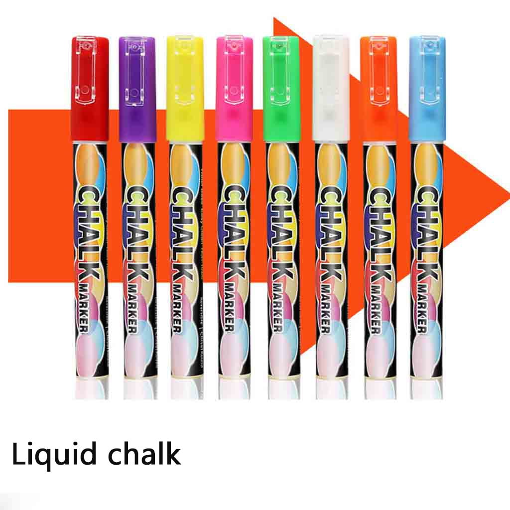 NQWZTIU High School Supplies Wipe Pen Chalk Mark 3MM Head Double Pen 8 ...