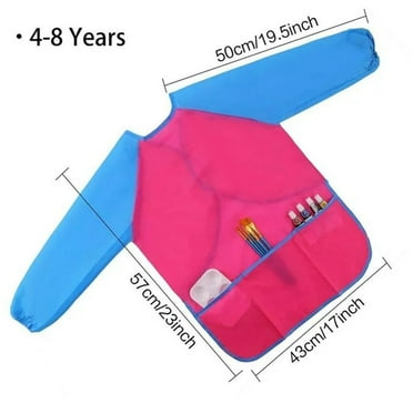 Opromo Durable Cotton Canvas Kids Aprons with Pocket, String Adjustable ...