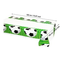 3 Pack Grass Table Cloths for Parties, Soccer Themed Birthday Party ...
