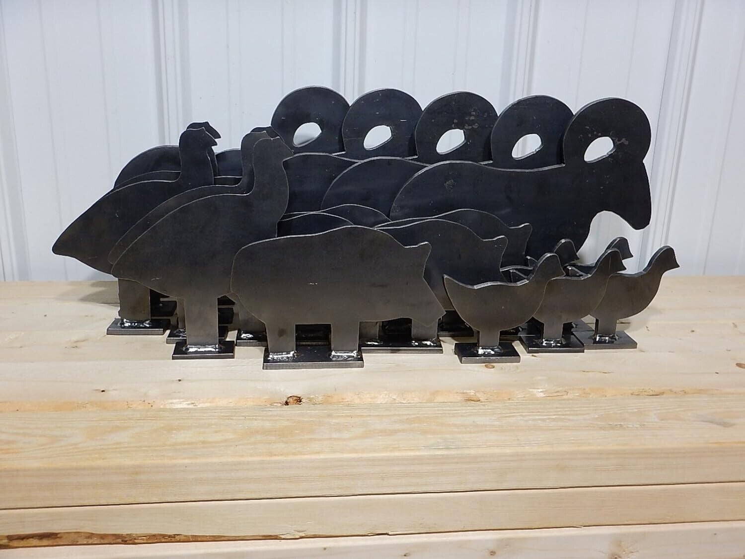 NRA IHMSA Steel Animal Silhouette Targets 3/8 Scale 20 Pcs. - 1/4 ...