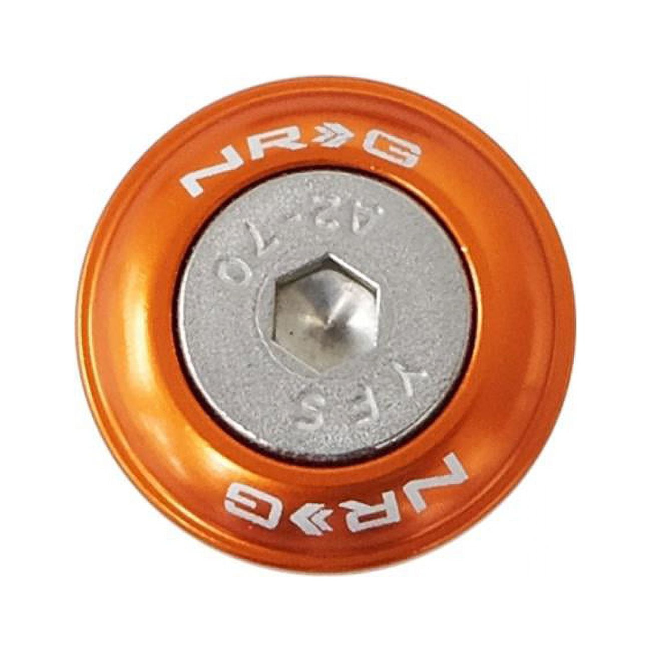NRG Innovations FW-100OR Fender Washer Kit & Rivets for Plastic, Orange ...