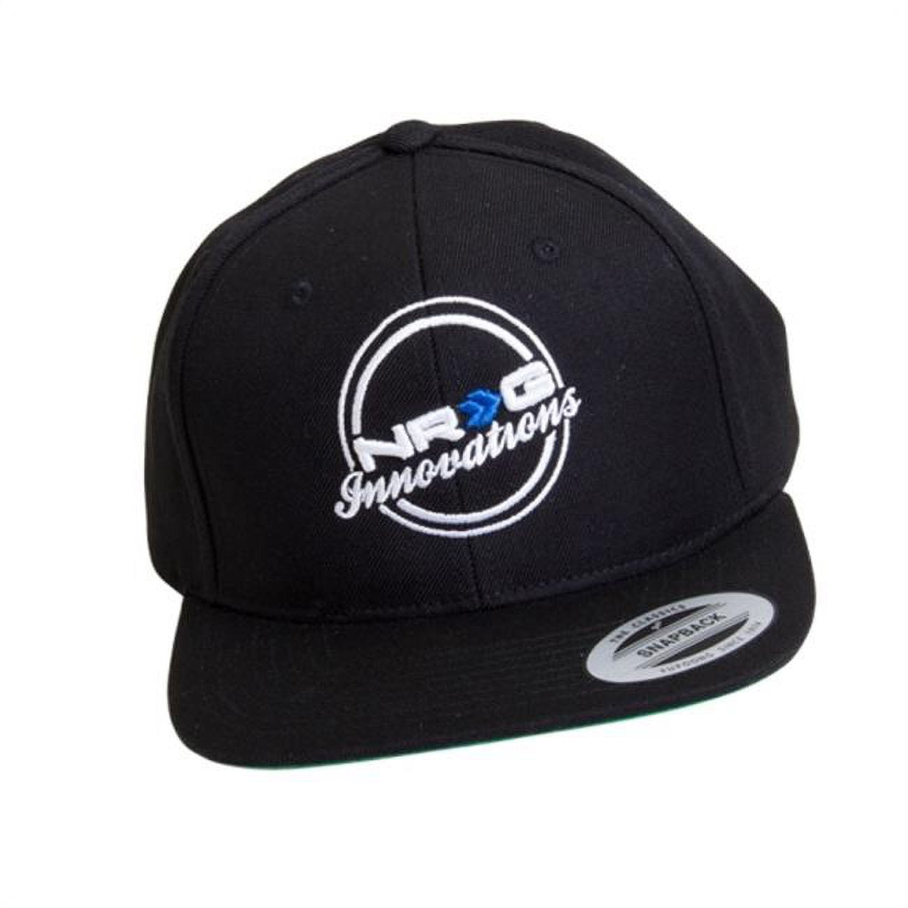 NRG Innovations HT-007 Classic Snapback Black Hat with White Logo ...
