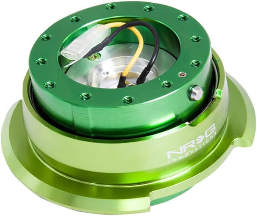 NRG Innovations SRK-280GN Quick Release Kit (Green Body/Titanium Chrome ...