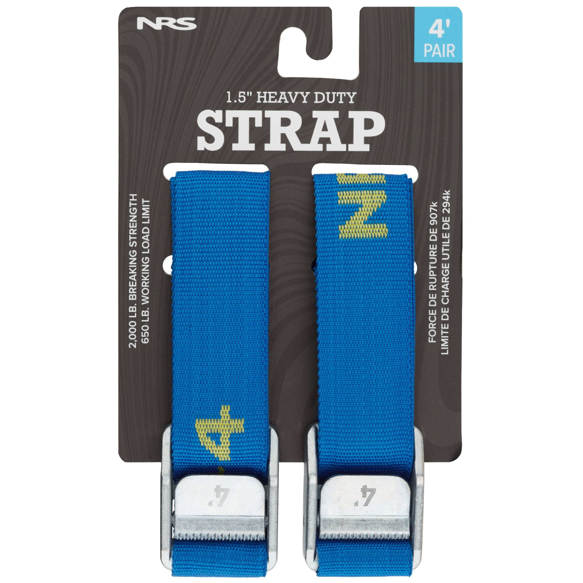 NRS 4' 1.5" Strap Pair Iconic Blue with Heavy Duty Buckle - Walmart.com