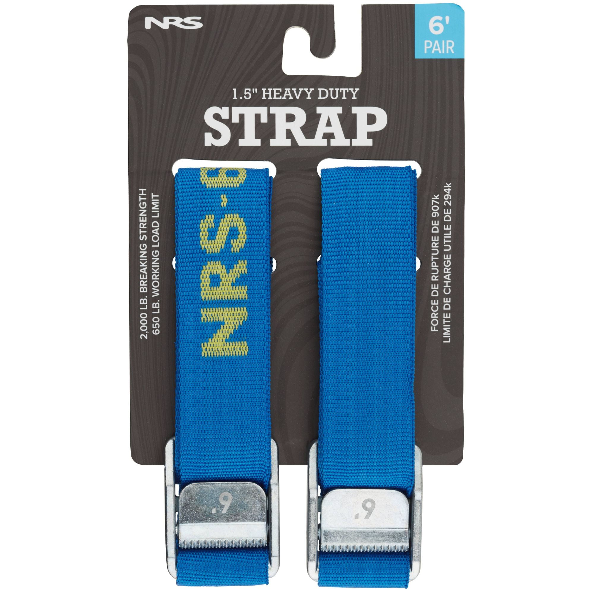 NRS 6' 1.5" Strap Pair Iconic Blue - Walmart.com