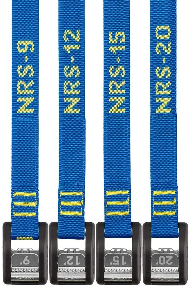 NRS Buckle Bumper Tie Down Strap 2 Pack-IconicBlue-9ft - Walmart.com