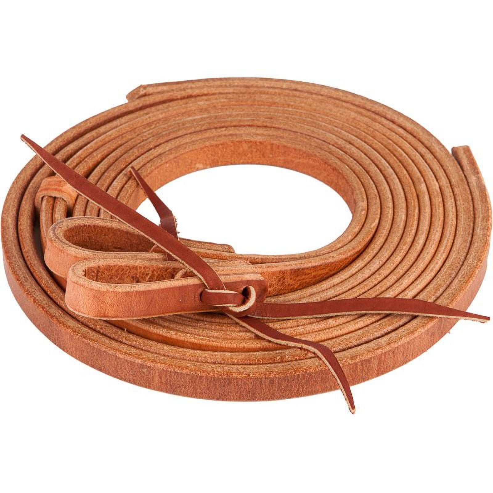 NRS Tack Hand Rubbed 5/8in X 8ft Split Reins - Walmart.com