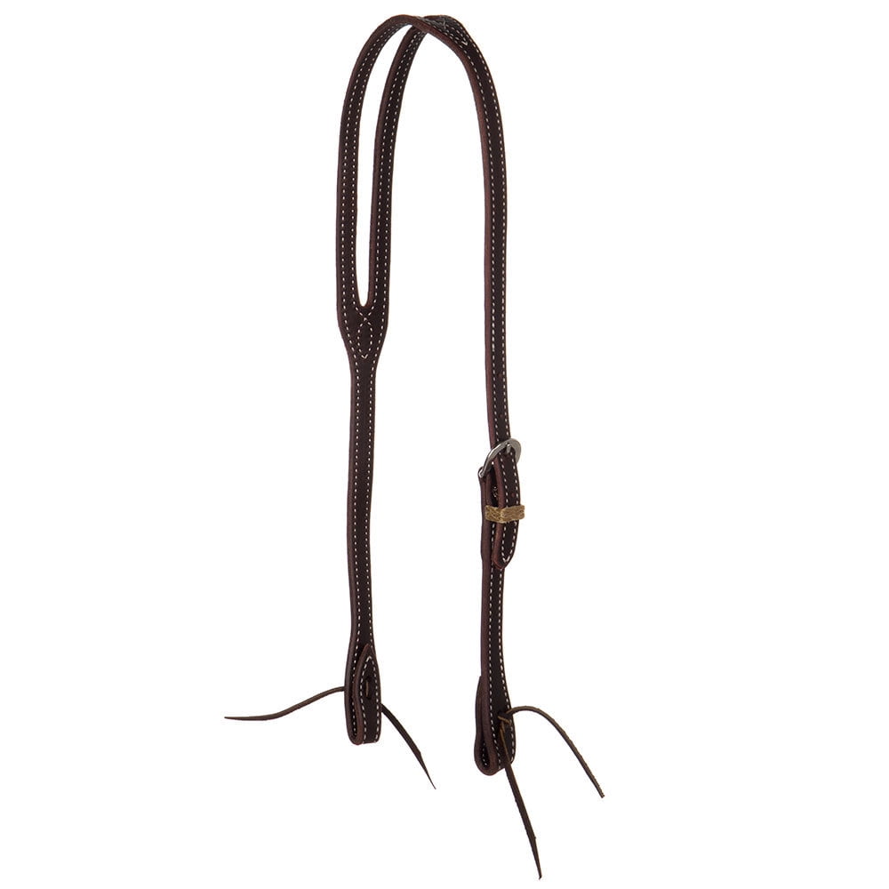 NRS Tack Latigo Double Ply and Stitched Slot Ear Headstall - Walmart.com
