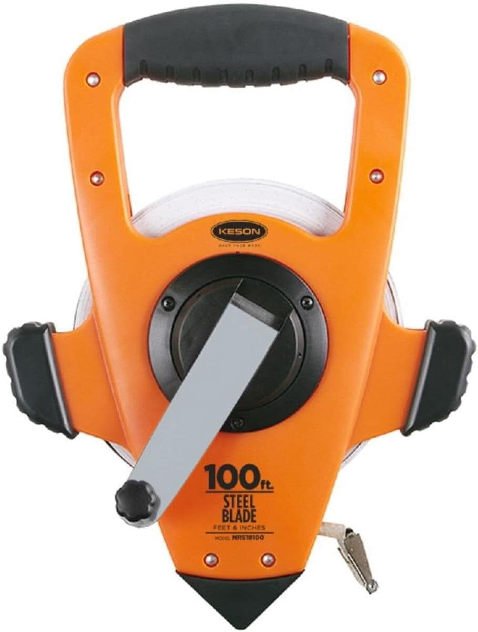 NRS18100 Nylon-Reinforced Steel Blade Tape Measure, Speed Rewind ...
