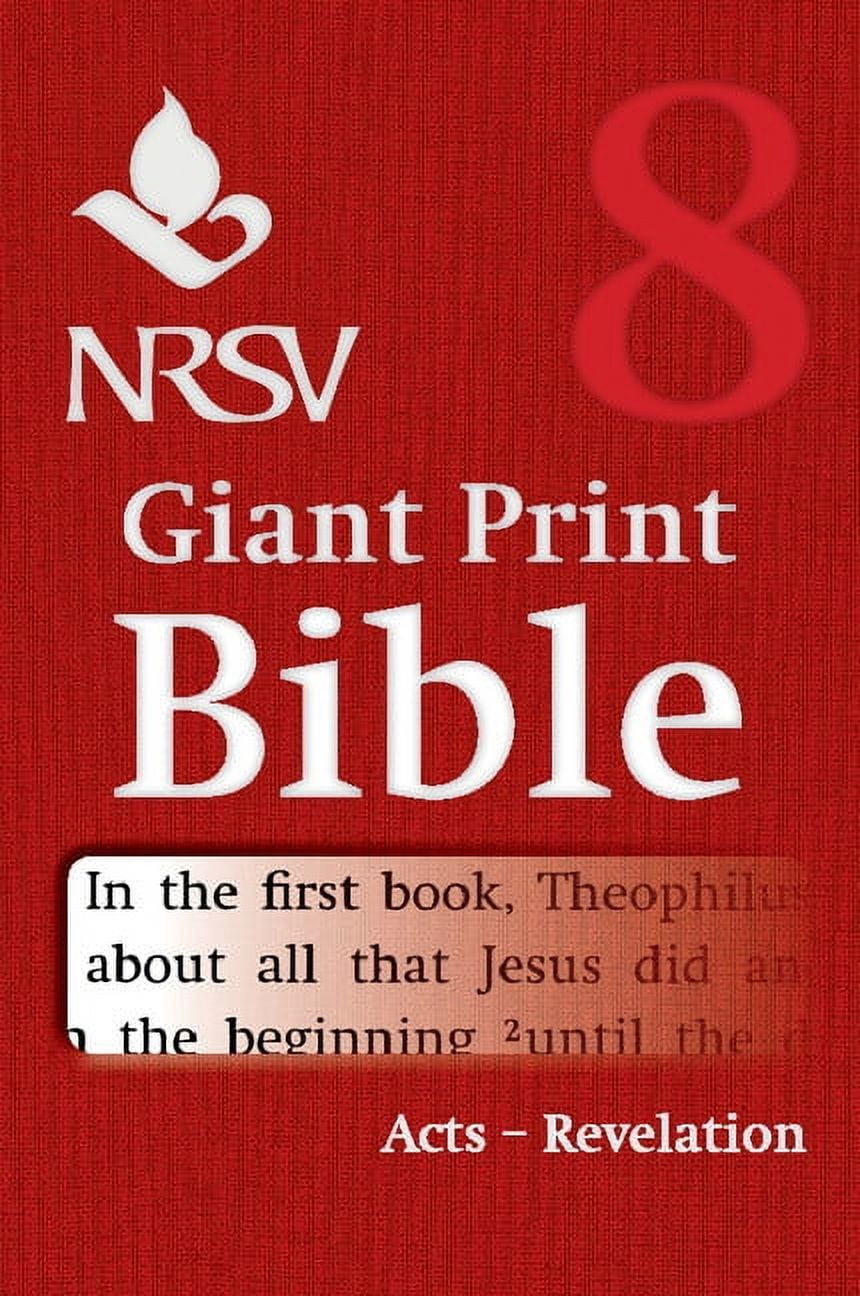 NRSV Giant Print Bible, (Paperback) - Walmart.com