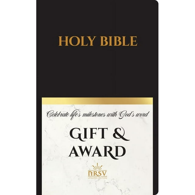 NRSV Updated Edition Gift & Award Bible (Imitation Leather, Black ...