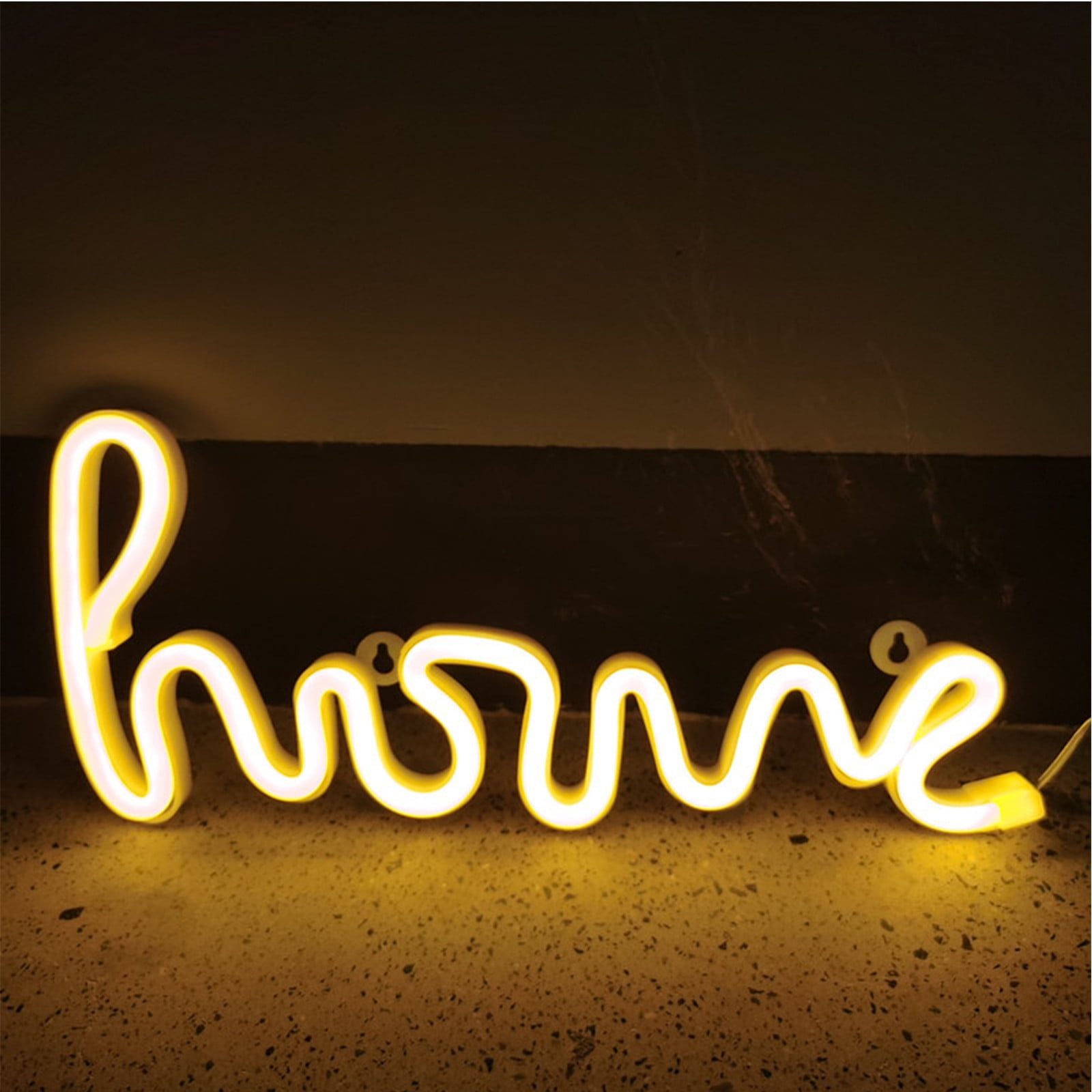 LED Lights Neon Bedroom Sign,USB or Battery Neon Wall,LED Neon Sign ...