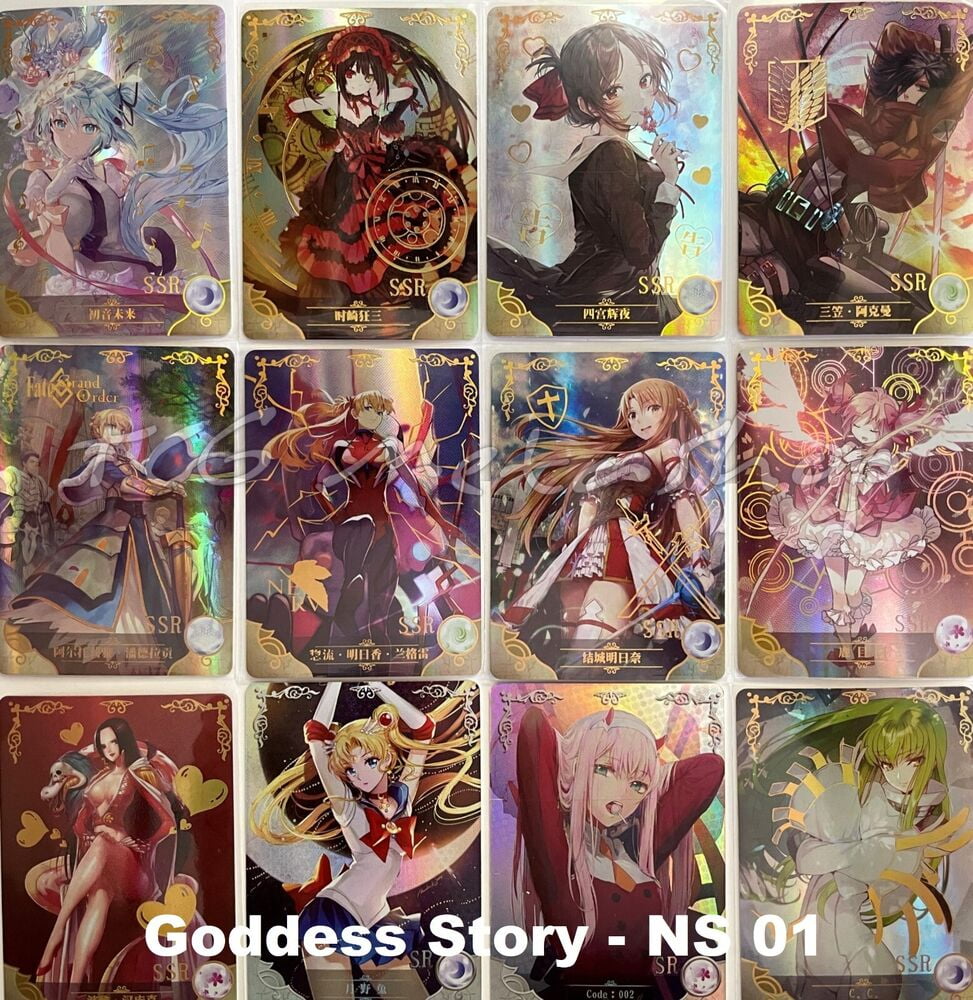 NS 01 [Card Selection Random 1-200] Goddess Story Anime Homage Card ...