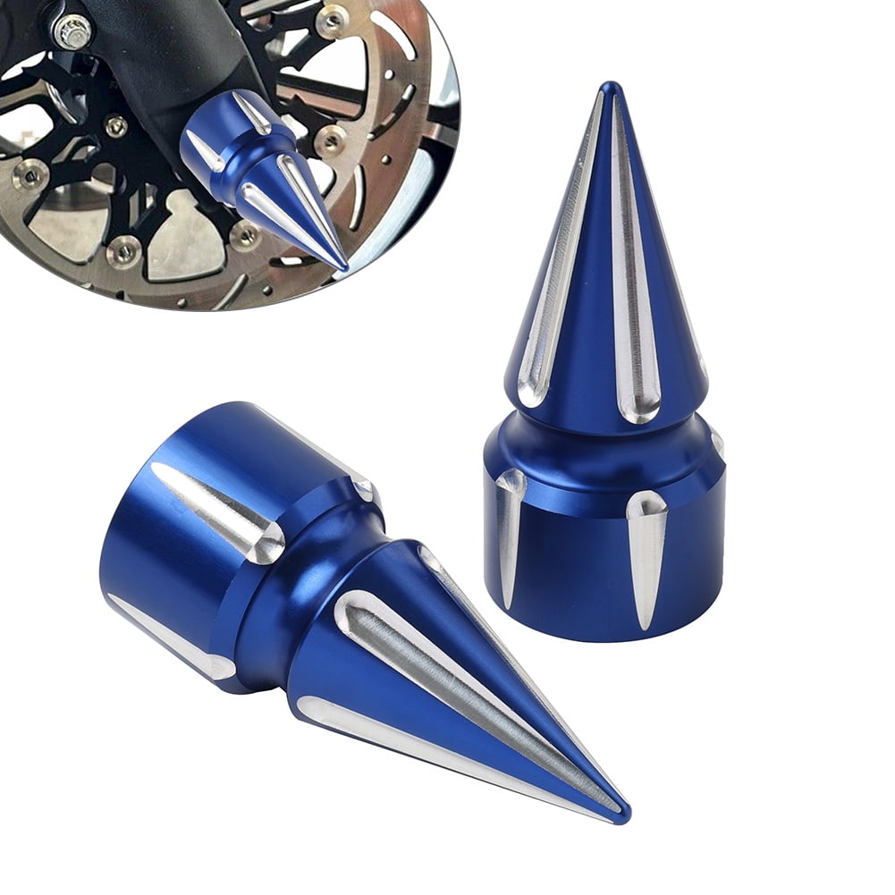 NS 1 Pair 3.6" Aluminum Nut & Bolt Assortment Sets Front Axle Cap Blue ...