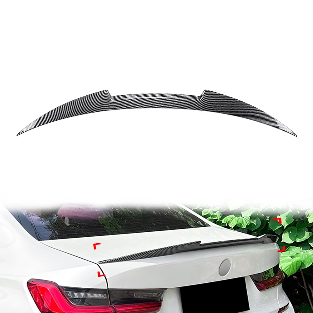 NS 1pcs ABS Rear Roof Spoiler Trunk Top Wing Lip Window Carbon Fiber ...