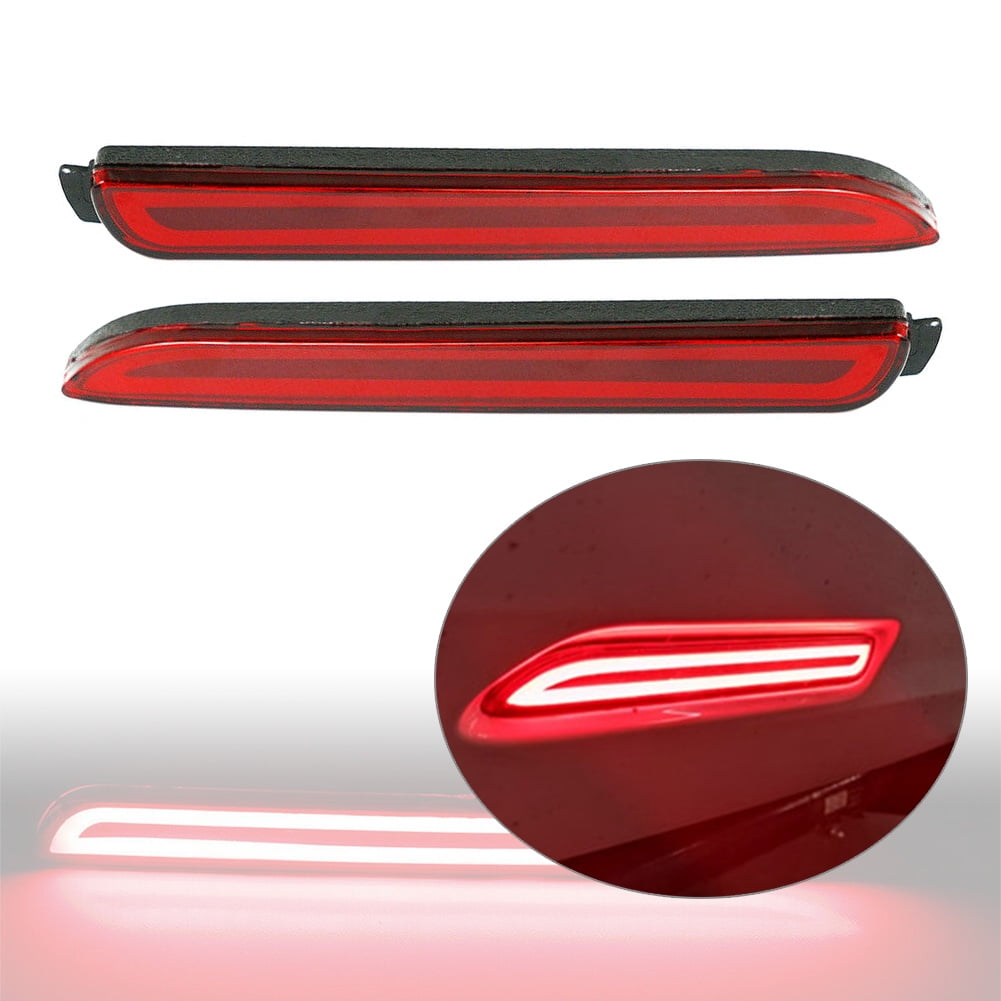 NS 2PCS for Toyota RAV4 LED Rear Bumper Light Reflector Brake Stop Lamp ...