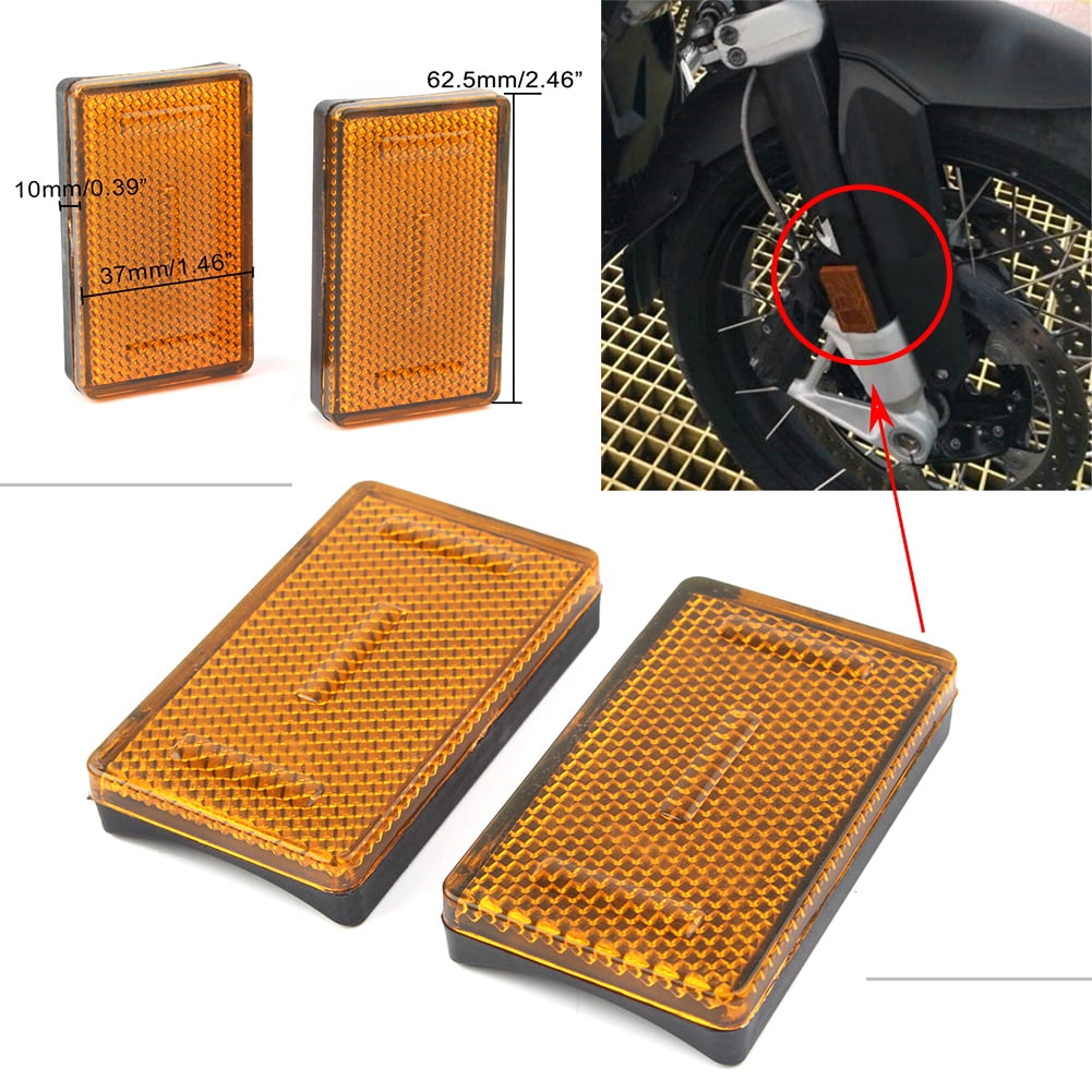 NS 2X Fork Leg Reflector Cover Strip Yellow Fit BMW R1200RT R1200GS ...