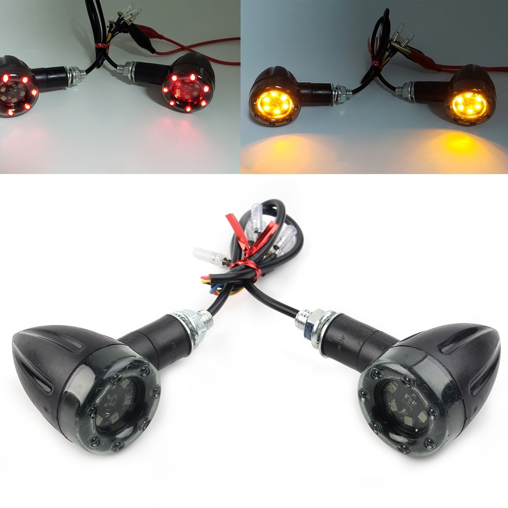 NS 2pcs for Harley HONDA LED Brake Blinker Turn Signal Tail Lights ...