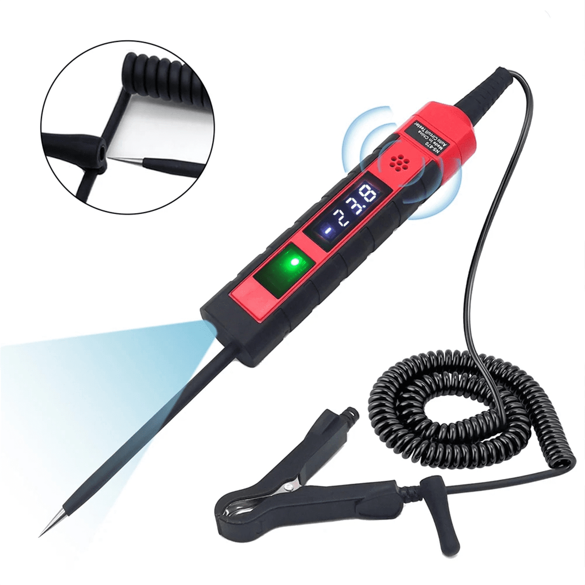 NS-870 Auto Power Test Pen 4-75VDC Voltage Tester Bipolar Car Wiring ...