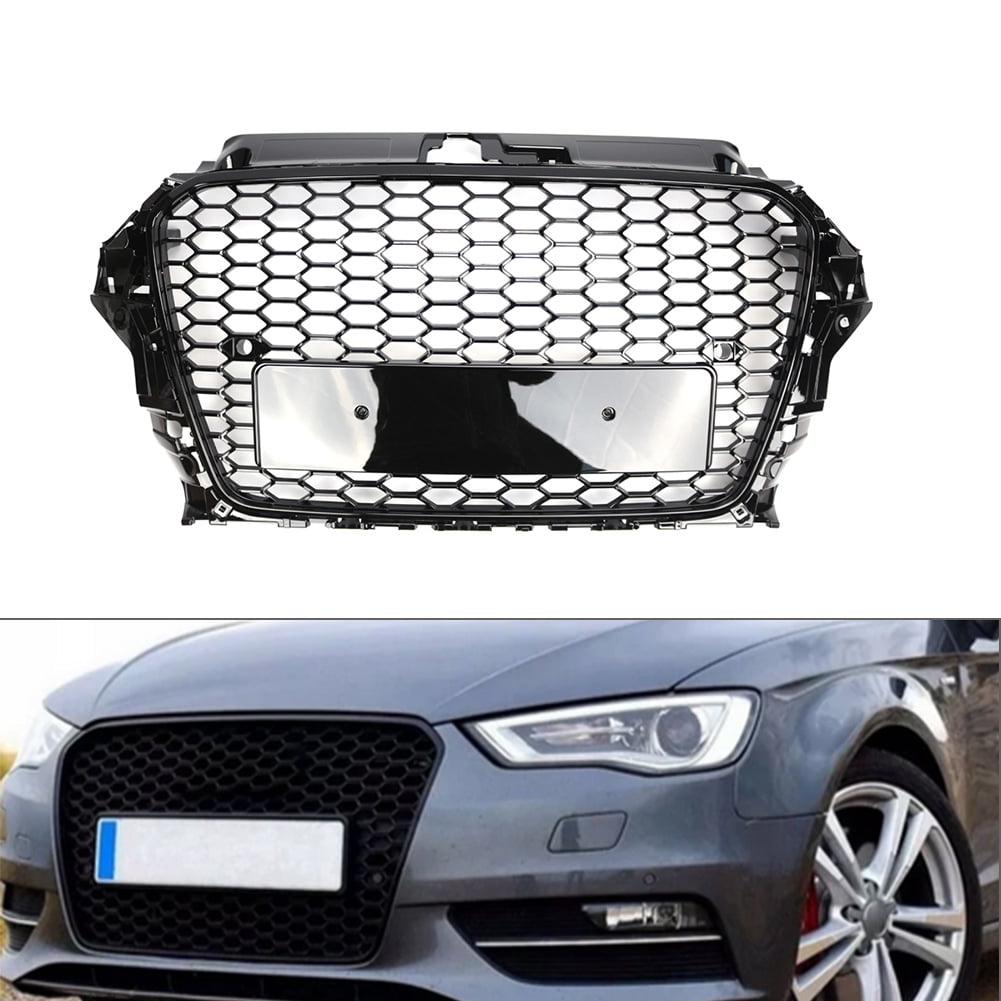 NS 8V3853651B Mesh Grill Front Bumper Radiator Grille 1Pc for A3 S3 8V ...