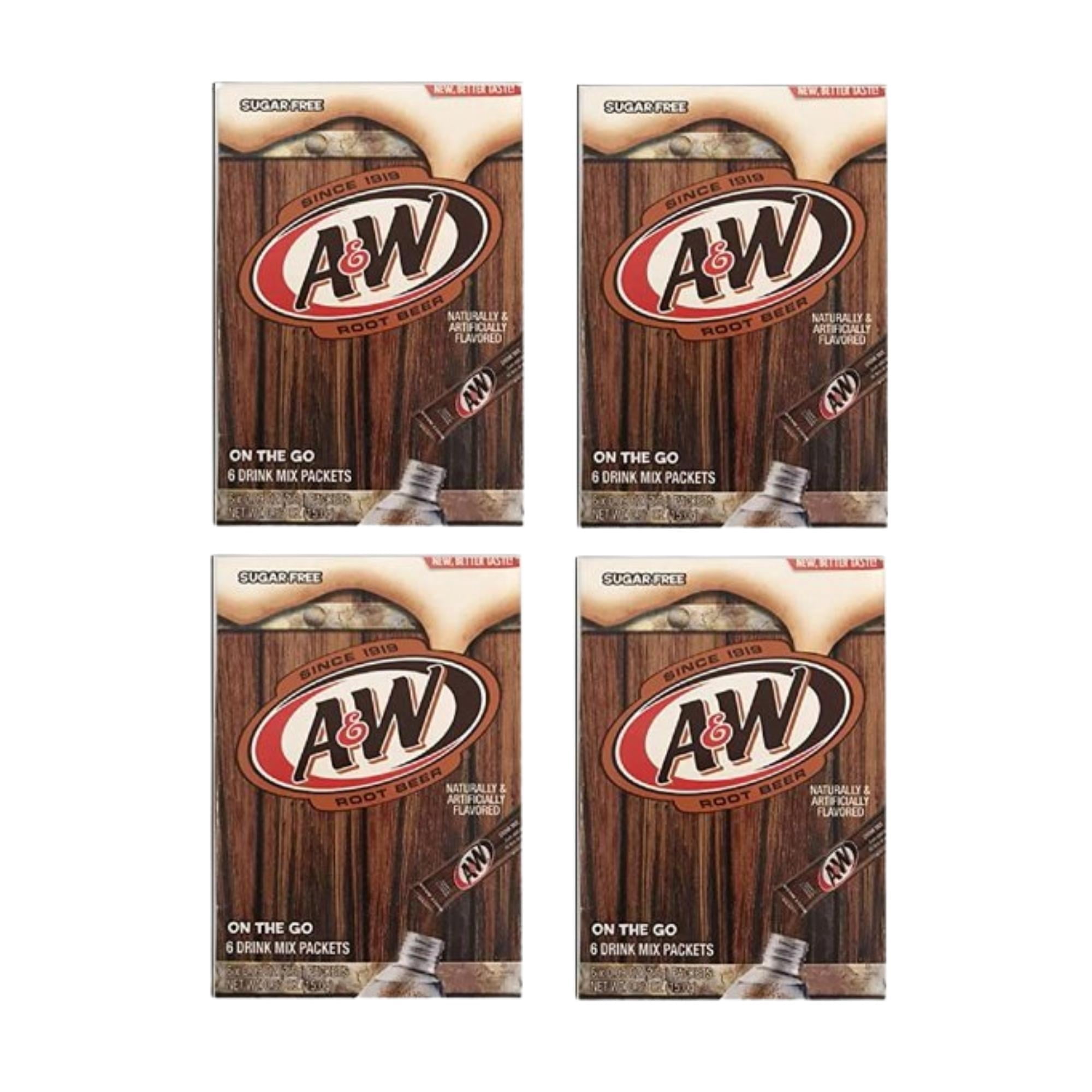 A&W Root Beer Caffeine/ Sugar-Free Non-Carbonated Soda Pop Classic On ...