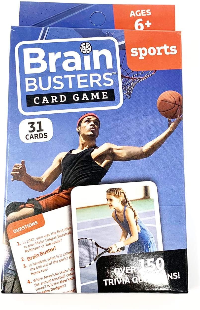NS Brain Busters Card Game - Sports - with Over 150 Trivia Questions ...