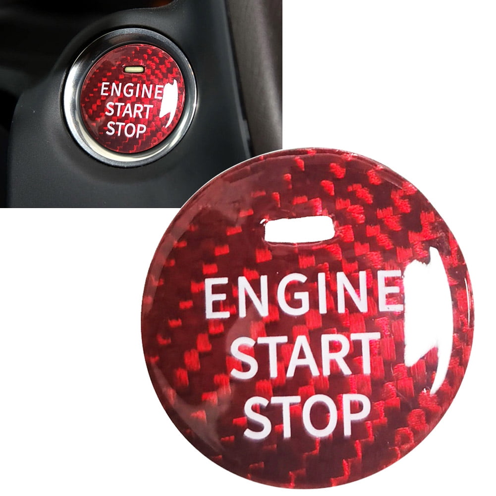 NS Carbon Fiber Start Stop Button Sticker Red for Mazda CX-3 CX-4 CX-5 ...