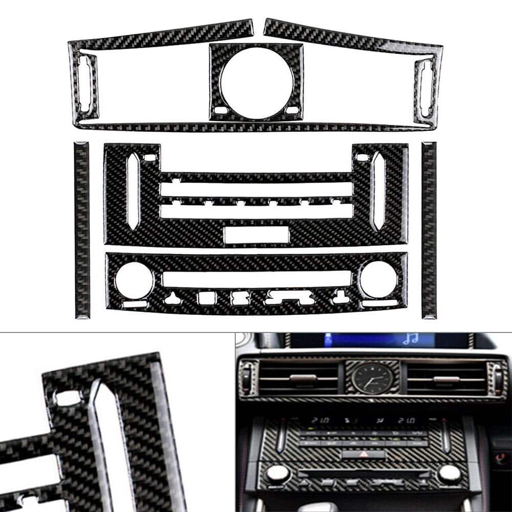 NS Carbon Fiber for Lexus IS250 IS350 14-18 Air Vent AC&CD Panel Cover ...