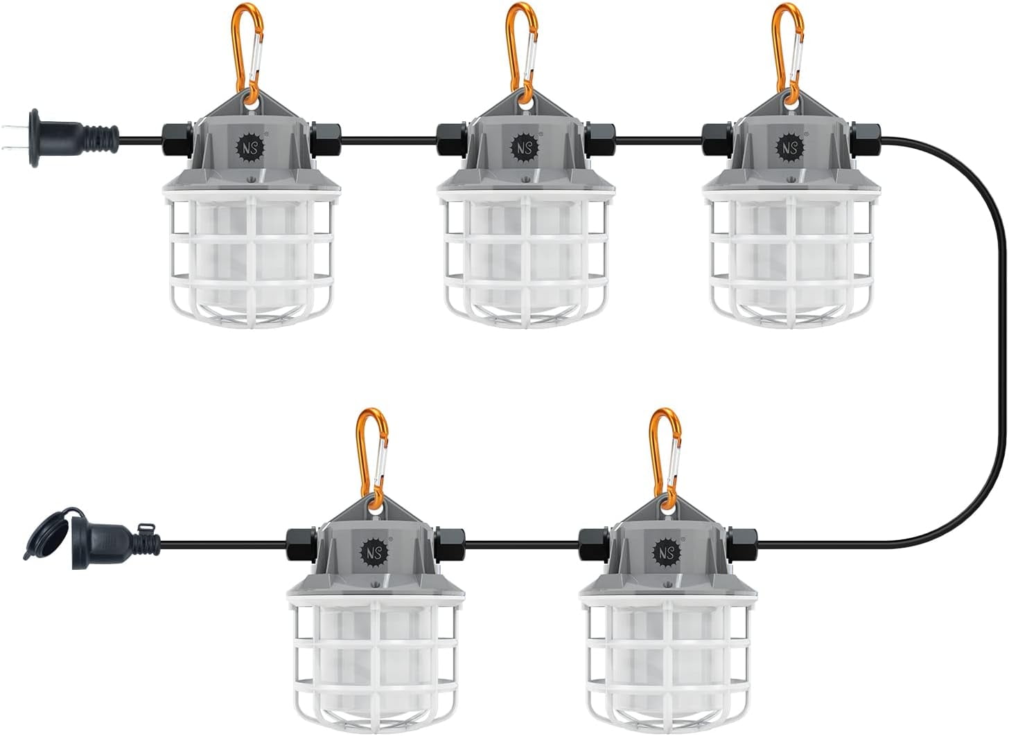 NS Construction String Lights LED String Work Lights Industrial Grade ...