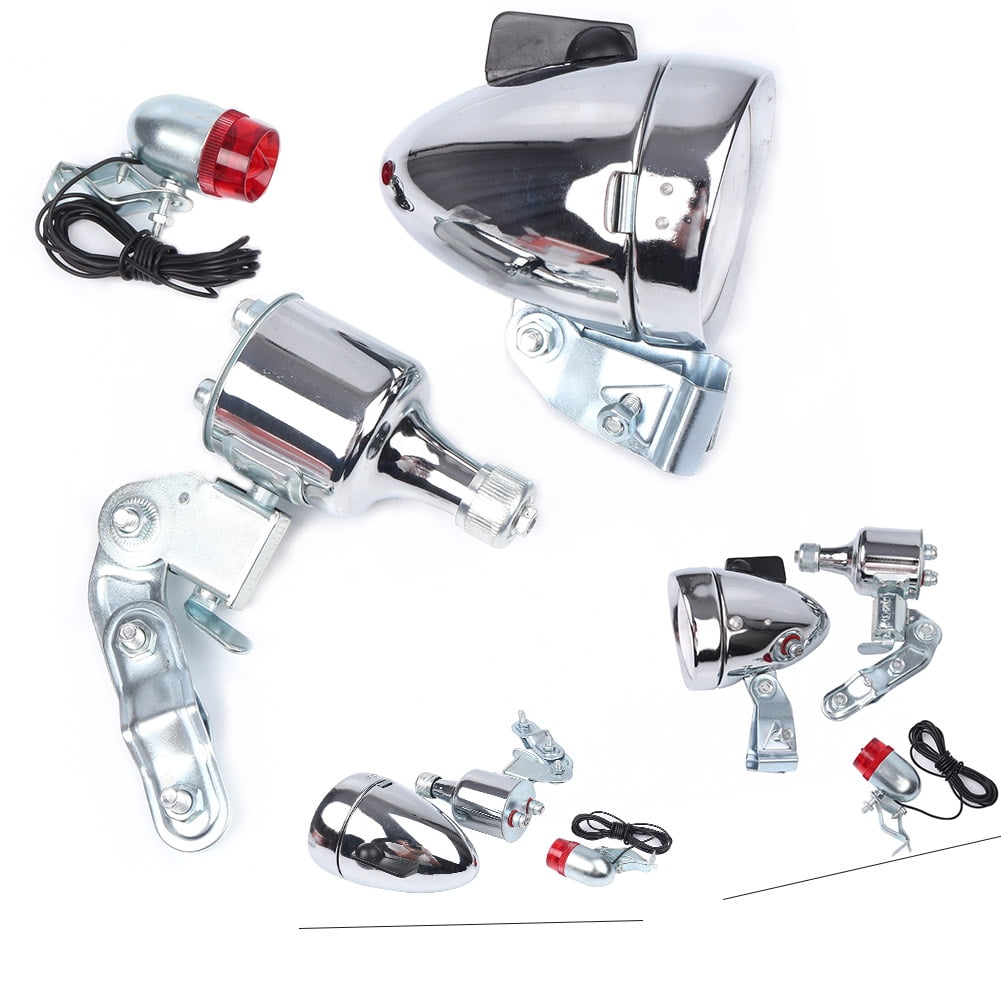 NS Cycling Motorized Bike Friction Generator Dynamo Headlight Tail Lamp ...