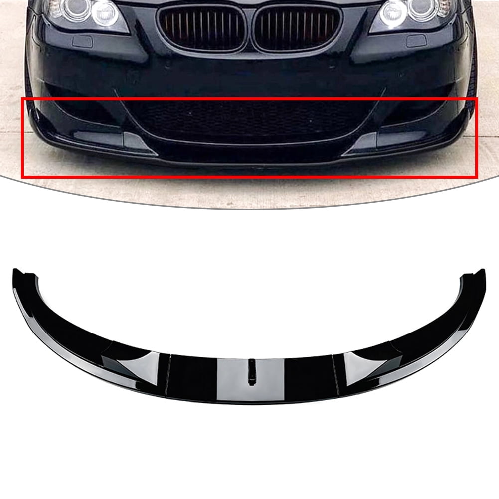 NS Front Bumper Canard Splitter Lip Spoiler Diffuser ABS Glossy Black ...