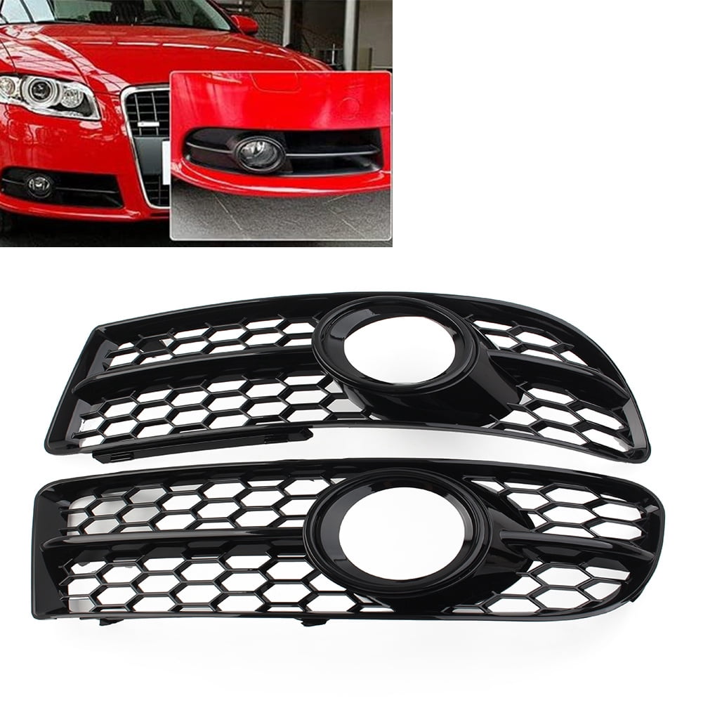 NS Front Bumper Fog Light Grille Cover Honeycomb for Audi A4 B7 S-Line ...