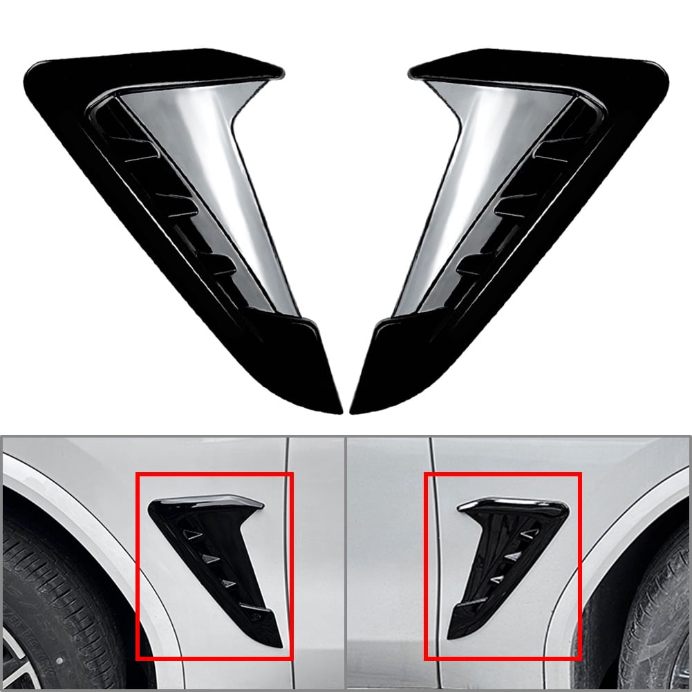 NS Front Wheel Side Trim Vent Outlet Cover ABS Glossy Black for X3 X4 ...