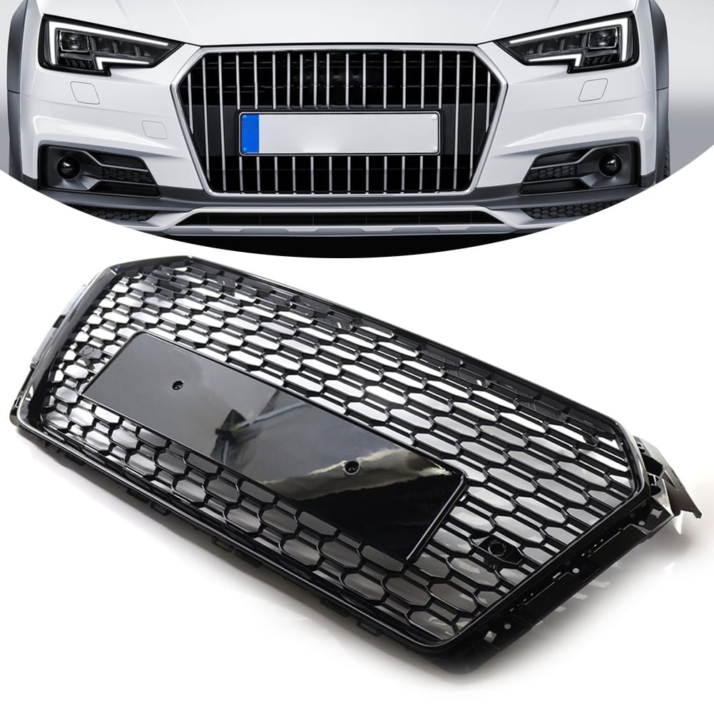 NS Honeycomb Mesh Hex Grille Grill for Audi A4/S4 B9 RS4 Style 2017 ...