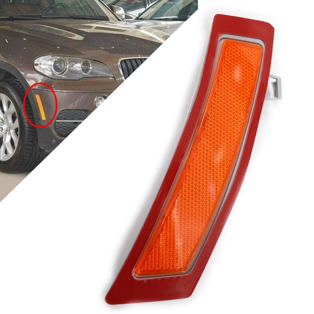 NS Left Side Front Bumper Marker Cover Reflector Trim for E70 X5 35ix ...