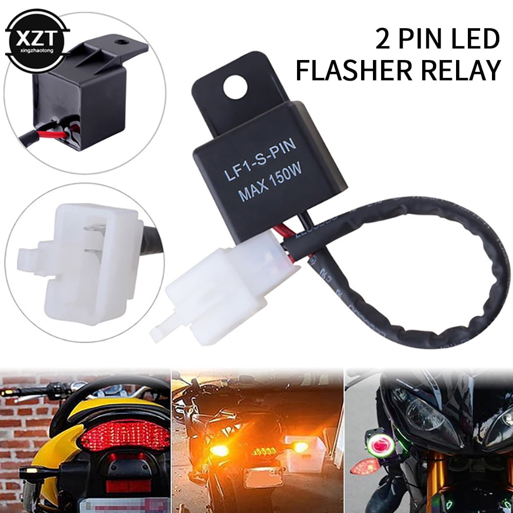 NS Modify 12A 2Pin Electronic LED Flasher Relay For Honda Kawasaki ...