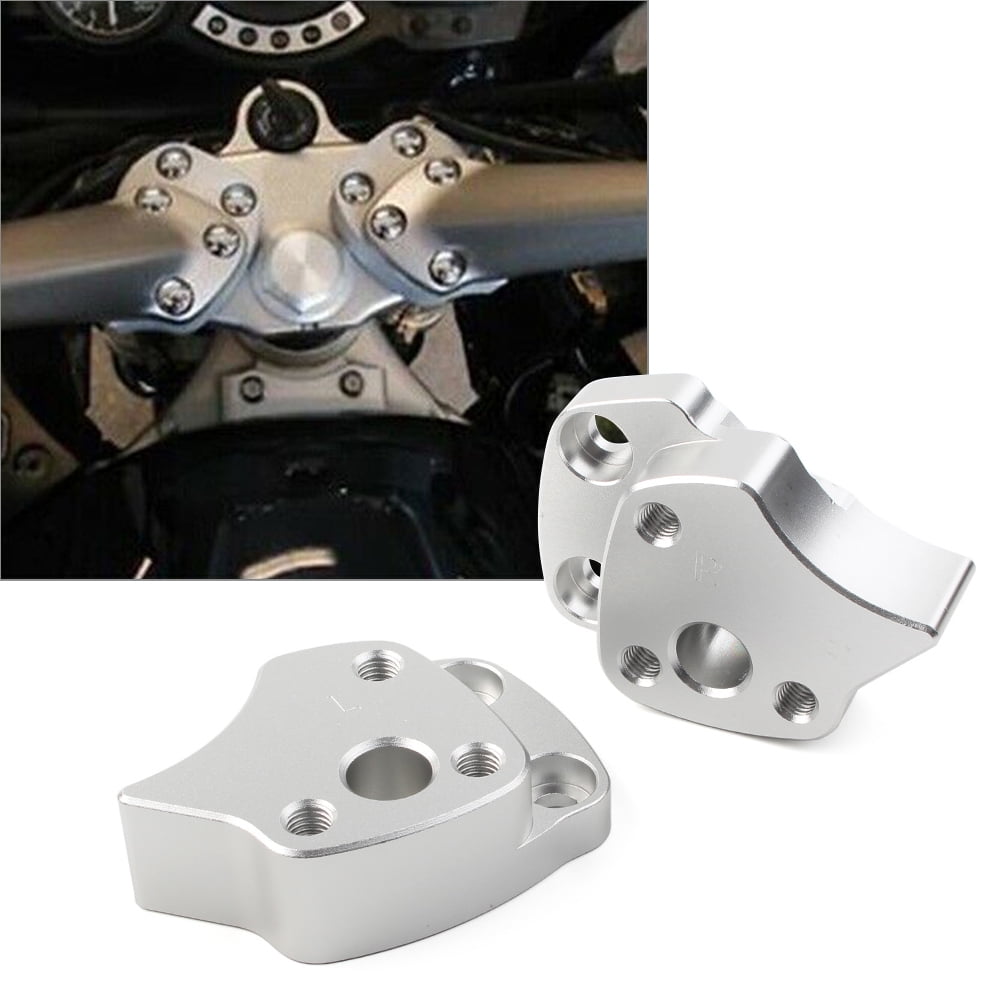 NS Motorcycle 1'' Handlebar Riser Kit Handle Bar Risers Spacer Clamp ...