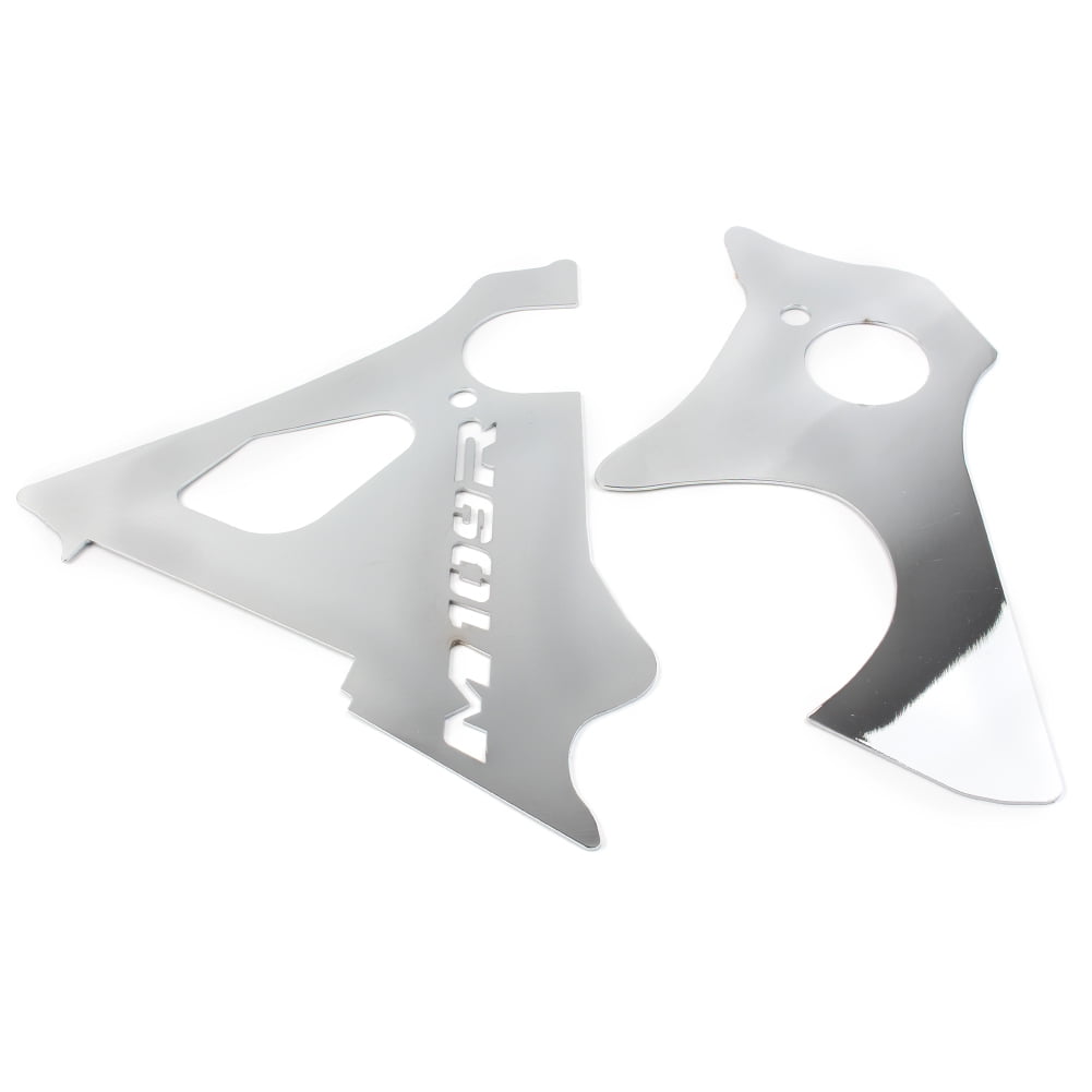 NS Motorcycle Engine Side Covers Frame Fillers Keyhole Aluminum Chrome ...