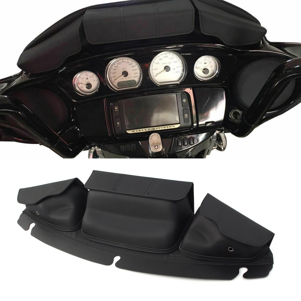 NS Motorcycle Front Windshield Fairing Luggage Bag Pouch for Electra ...