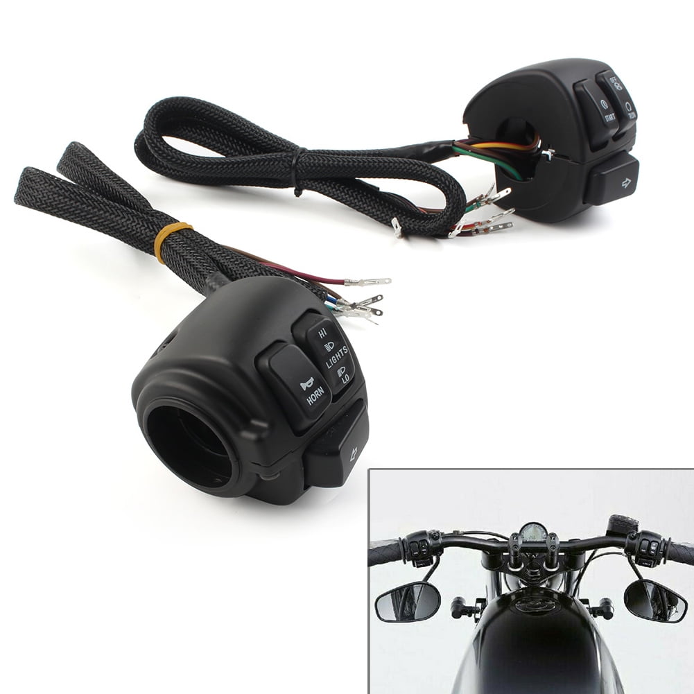 NS Motorcycle Handlebar Control Switch Left & Right Side Handlebar Horn ...