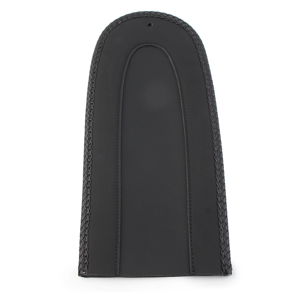 NS Motorcycle Leather Rear Fender Bib Solo Seat Black for Harley ...