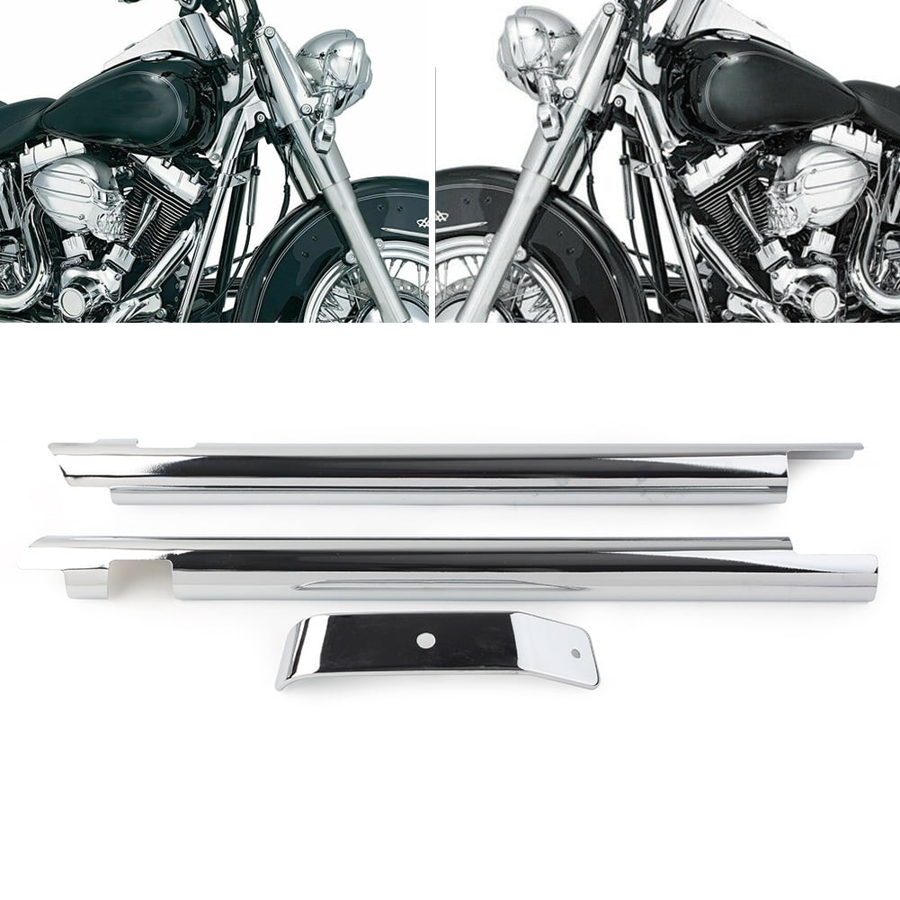 NS Motorcycle Down Tube Covers Frame Cover Guards Front Chrome for ...