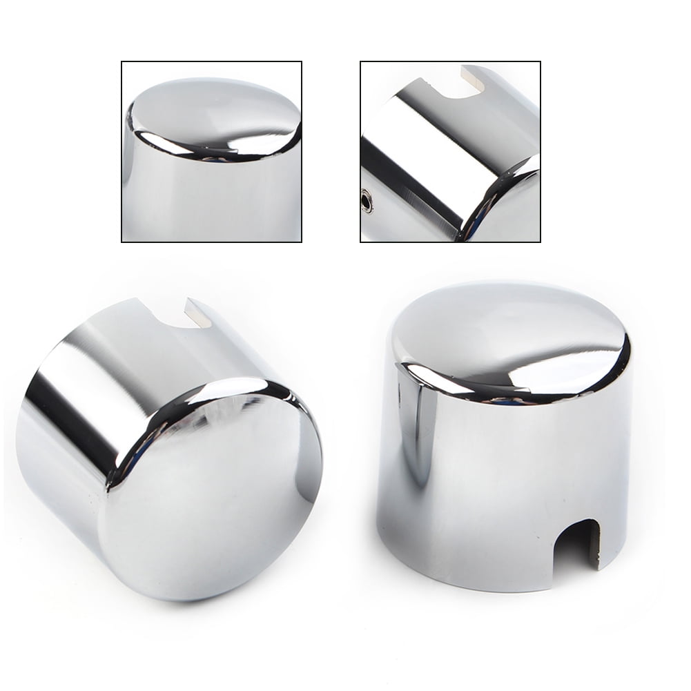 NS Pair Rear Axle Nut Covers Caps for Harley Softail Deuce FXSTD ...