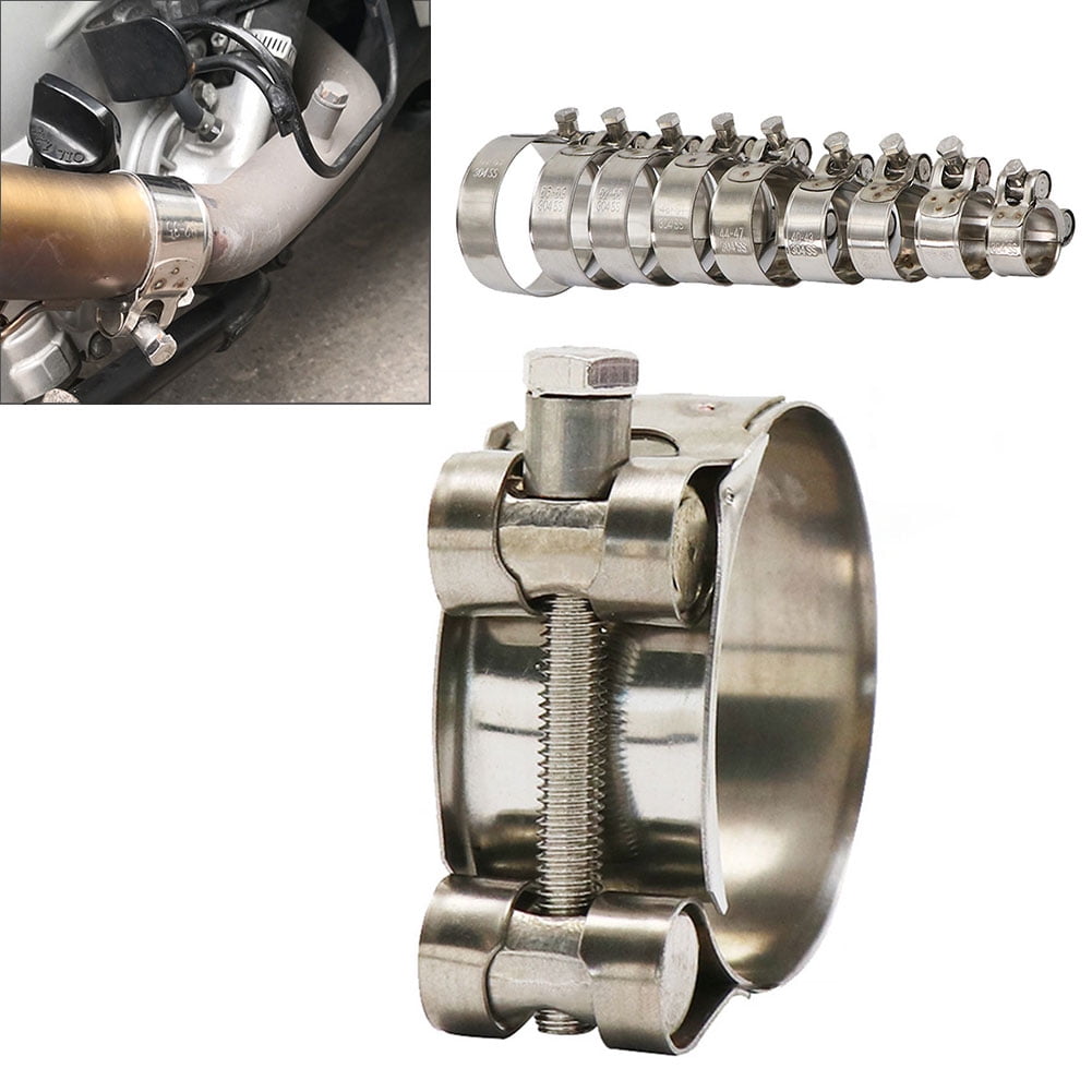NS Pipe Muffler Fixed Caliper Stainless Steel Clamp 1pc For vehicles ...