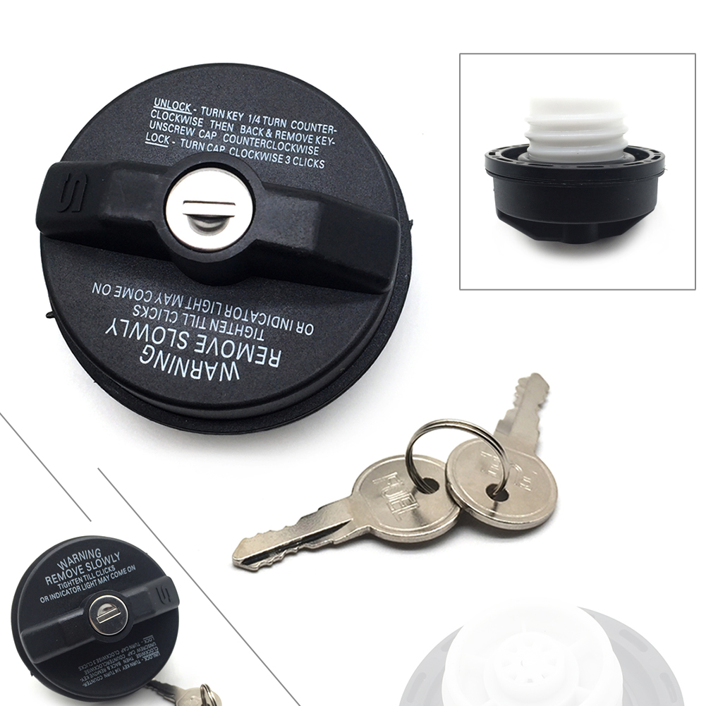 NS Screw Thread Locking Gas Fuel Cap W/2 KEY for Chrysler Jeep Dodge ...