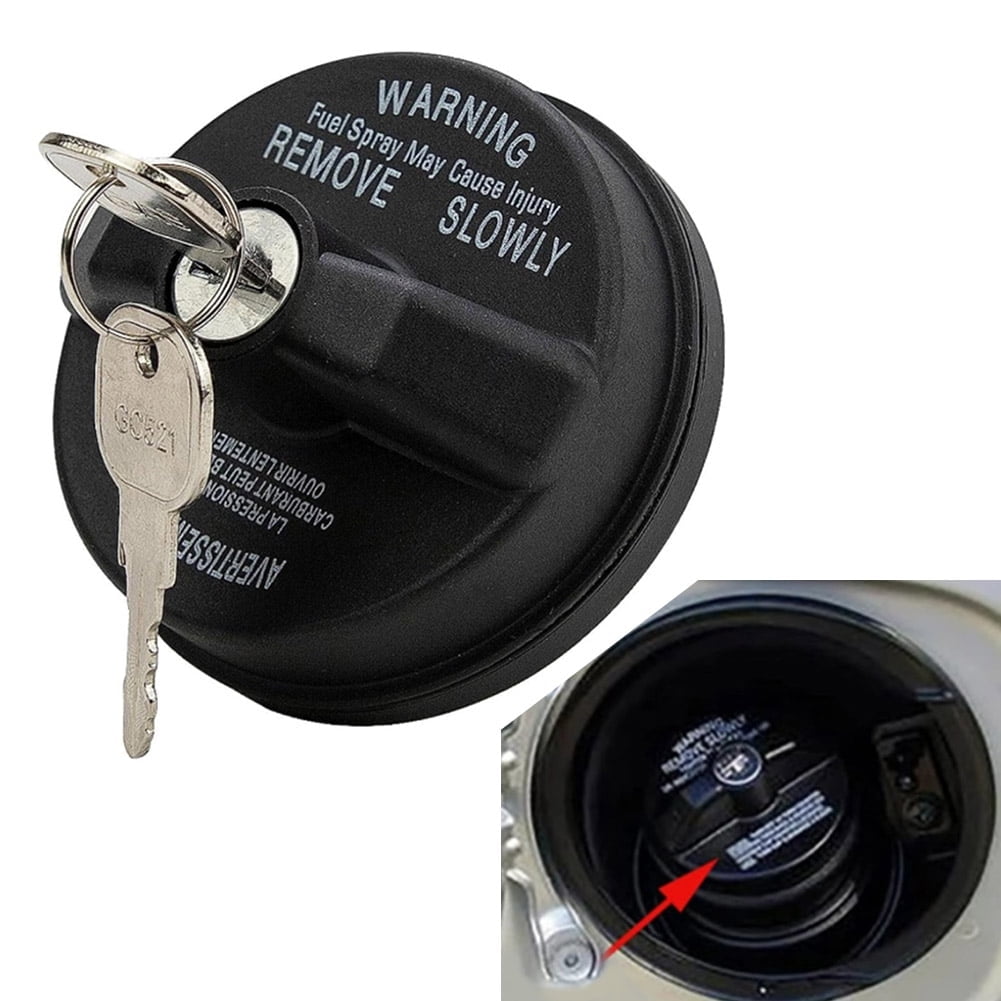 NS Screw Thread Locking Gas Fuel Cap W/2 KEY for Chrysler Jeep Dodge ...