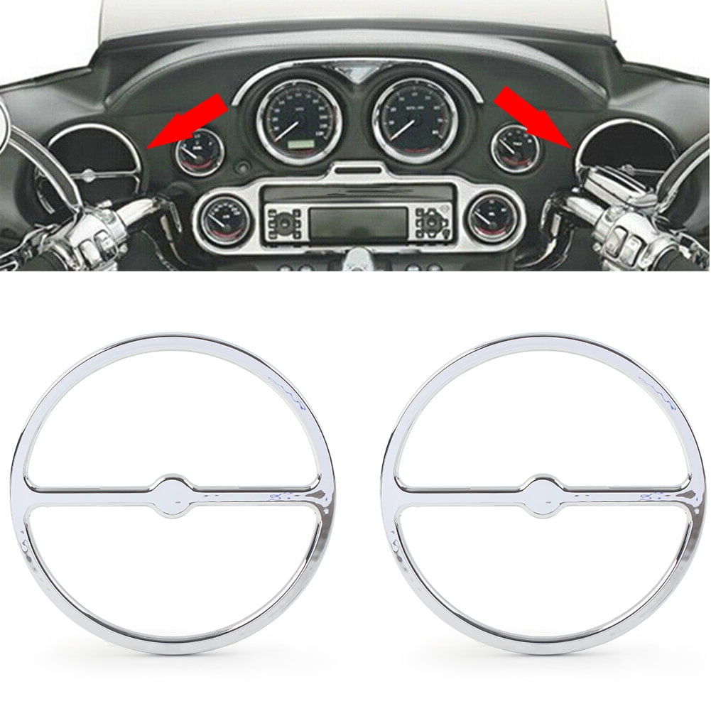 NS Speaker Trim Ring Cover Left & Right Set for Harley Electra Tri ...